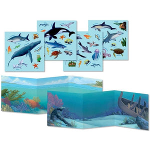 Ocean Animals Reusable Sticker Tote