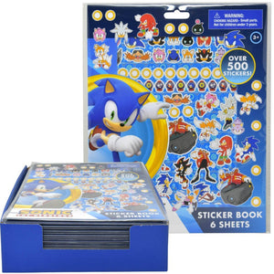 Sonic 8x10" 6 Sheets Sticker Book